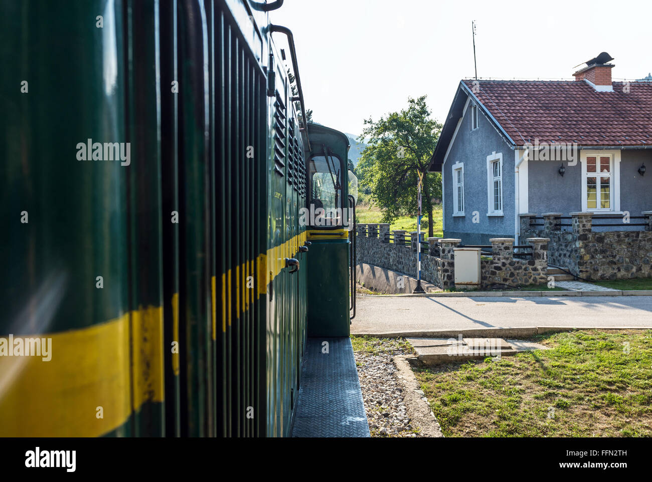 FAUR diesel locomotive L45H-096 of Sargan Eight narrow-gauge heritage ...