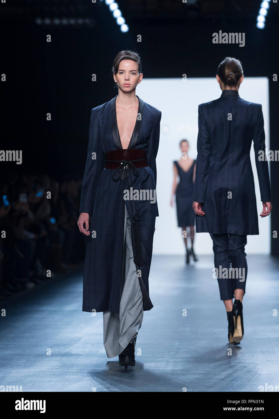 New York, NY USA - February 13, 2016: Model walks runway for TaoRay ...