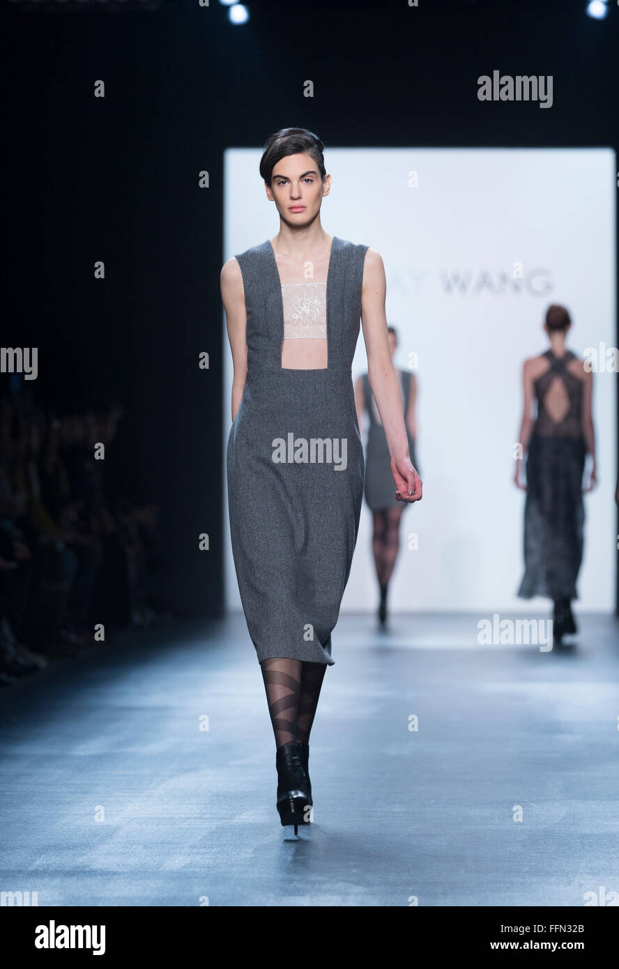 New York, NY USA - February 13, 2016: Model walks runway for TaoRay ...