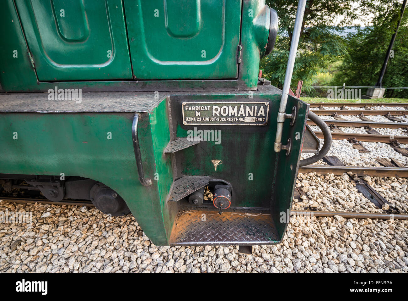 FAUR diesel locomotive L45H-096 from 1987 of Sargan Eight narrow-gauge ...