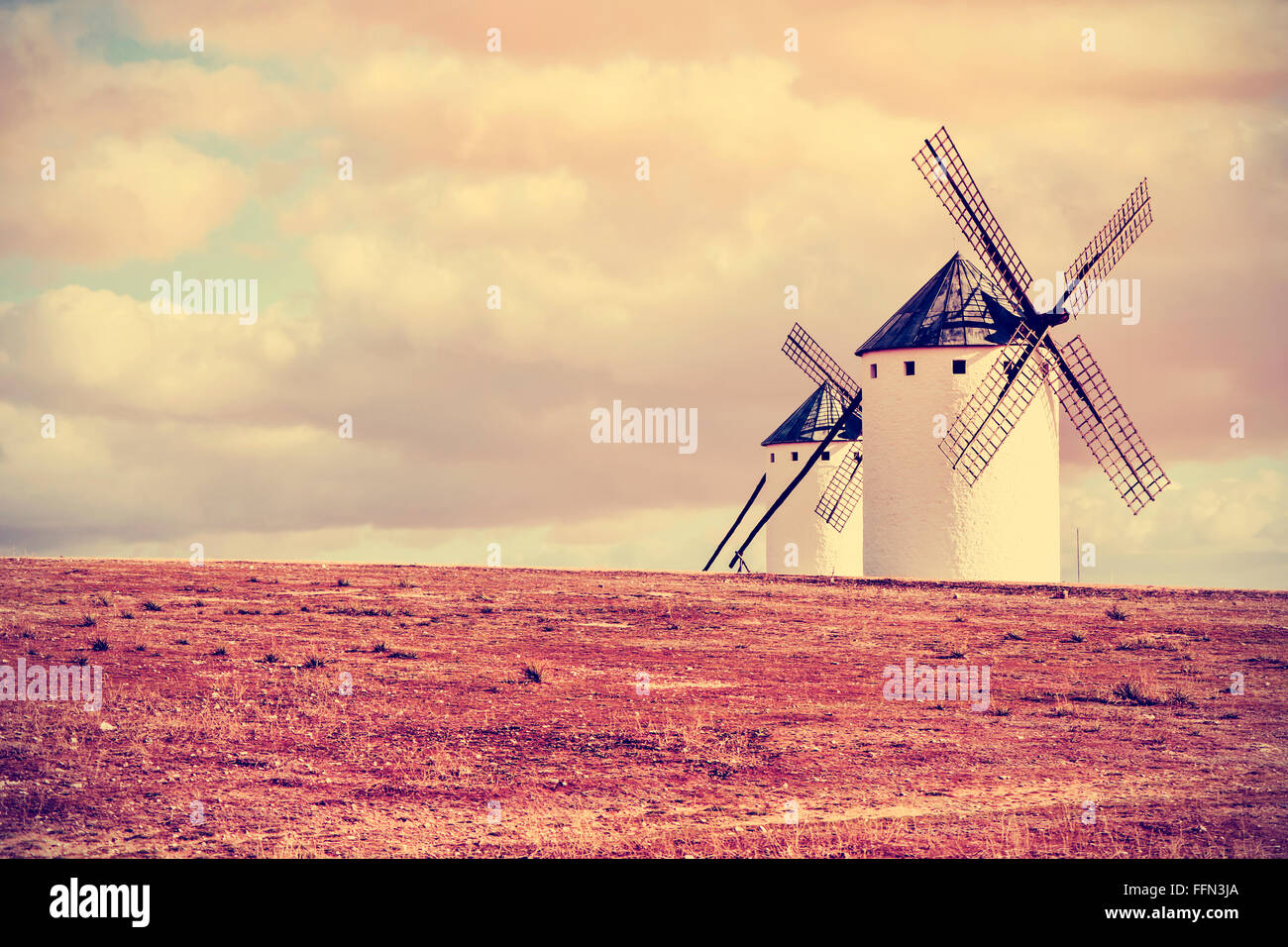 White windmills hi-res stock photography and images - Alamy