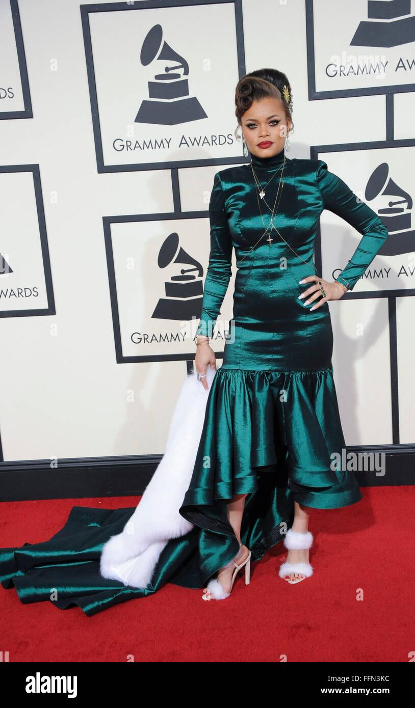Andrea Day at arrivals for 58th Annual Grammy Awards 2016 - GRAMMYS 1 ...
