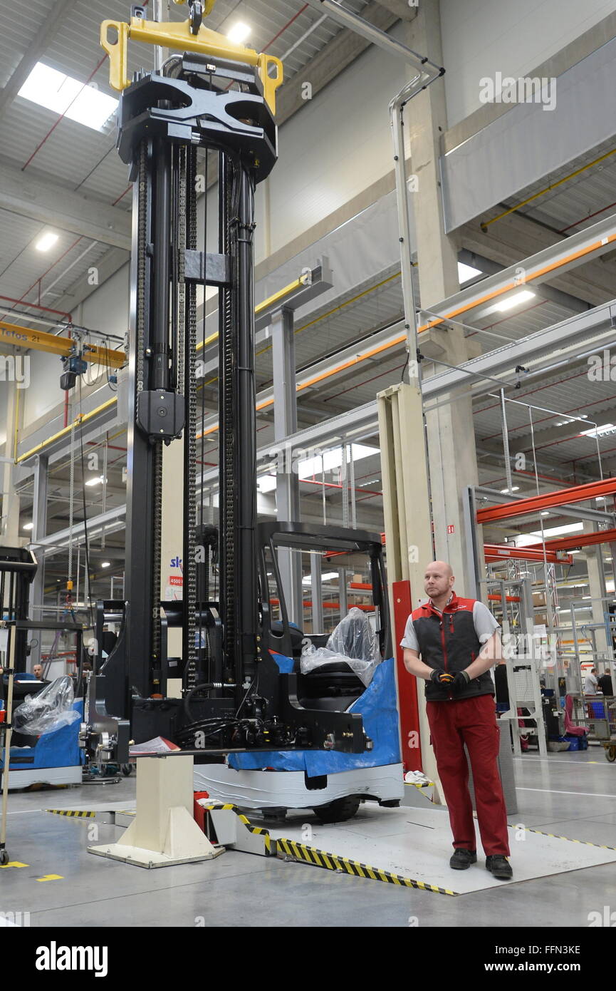 Ceremonial opening of new production hall of German group KION in ...