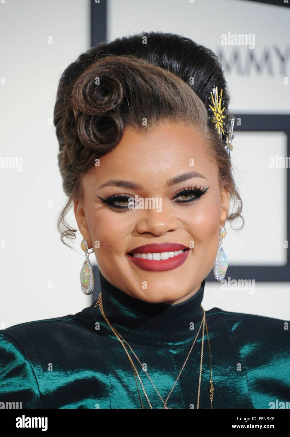 Los Angeles, CA, USA. 15th Feb, 2016. Andrea Day at arrivals for 58th ...