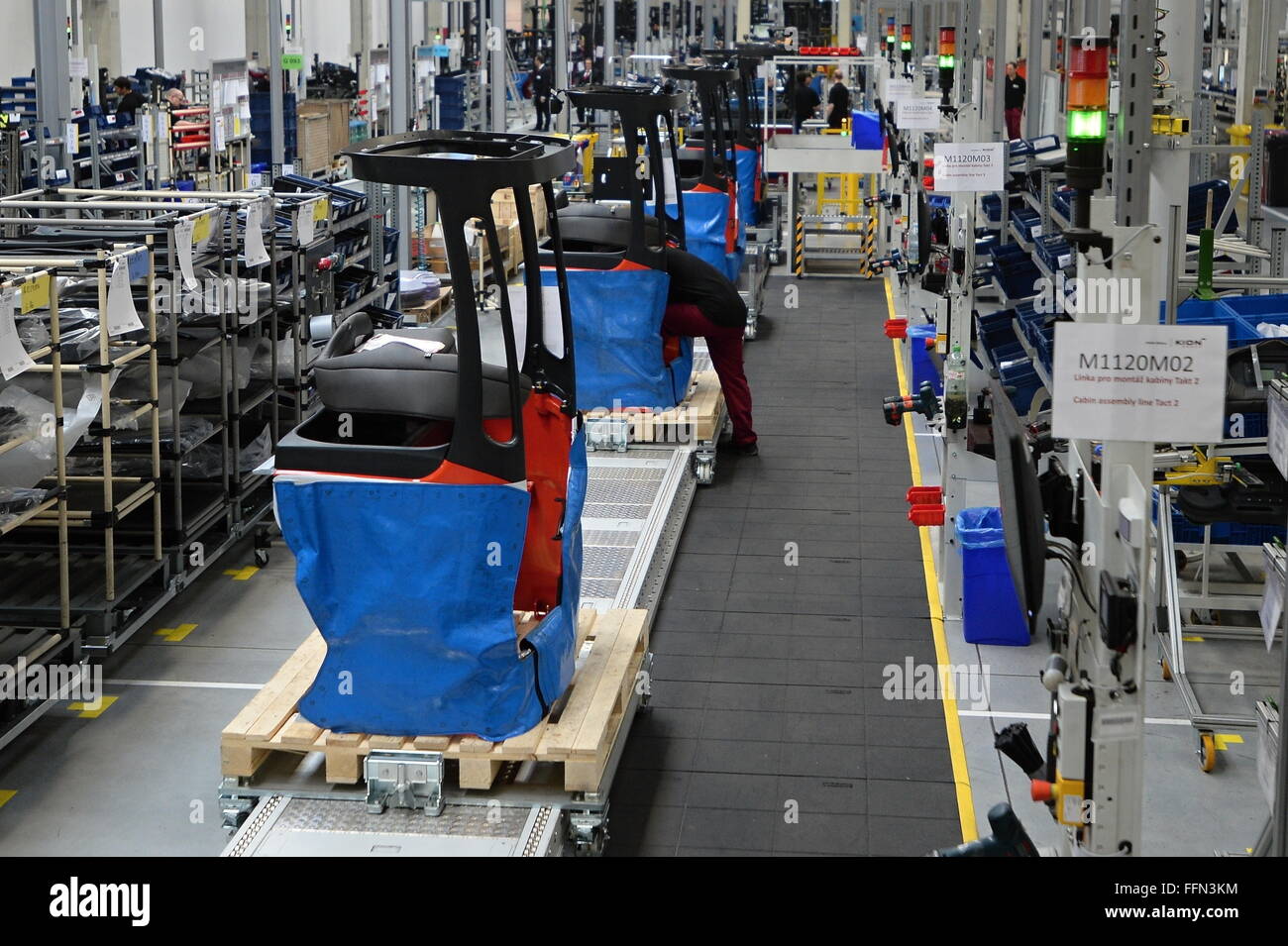 Ceremonial opening of new production hall of German group KION in ...