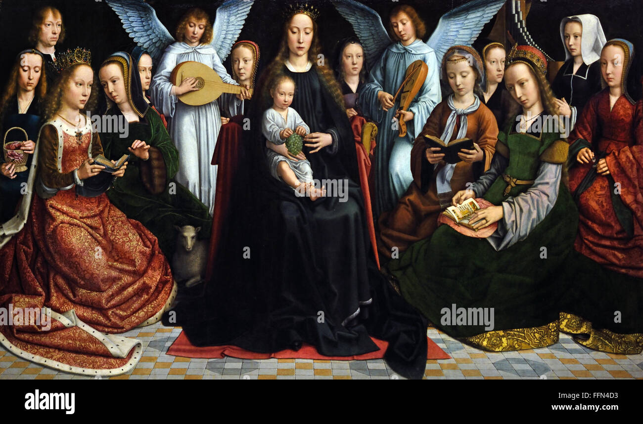 The Virgin among virgins 1509 Gerard David 1460 - 1523 Flemish Belgian ...