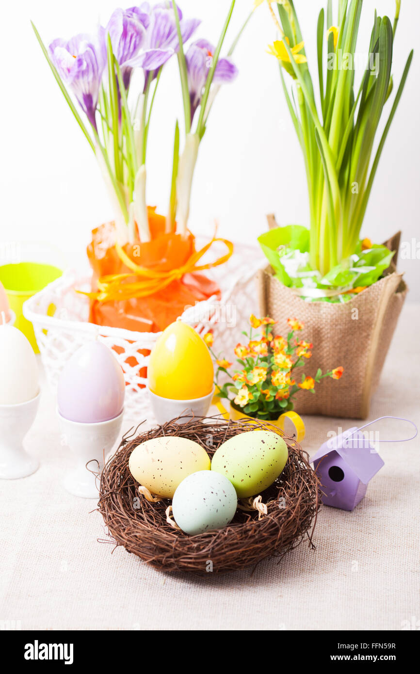 The Easter decorations Stock Photo - Alamy