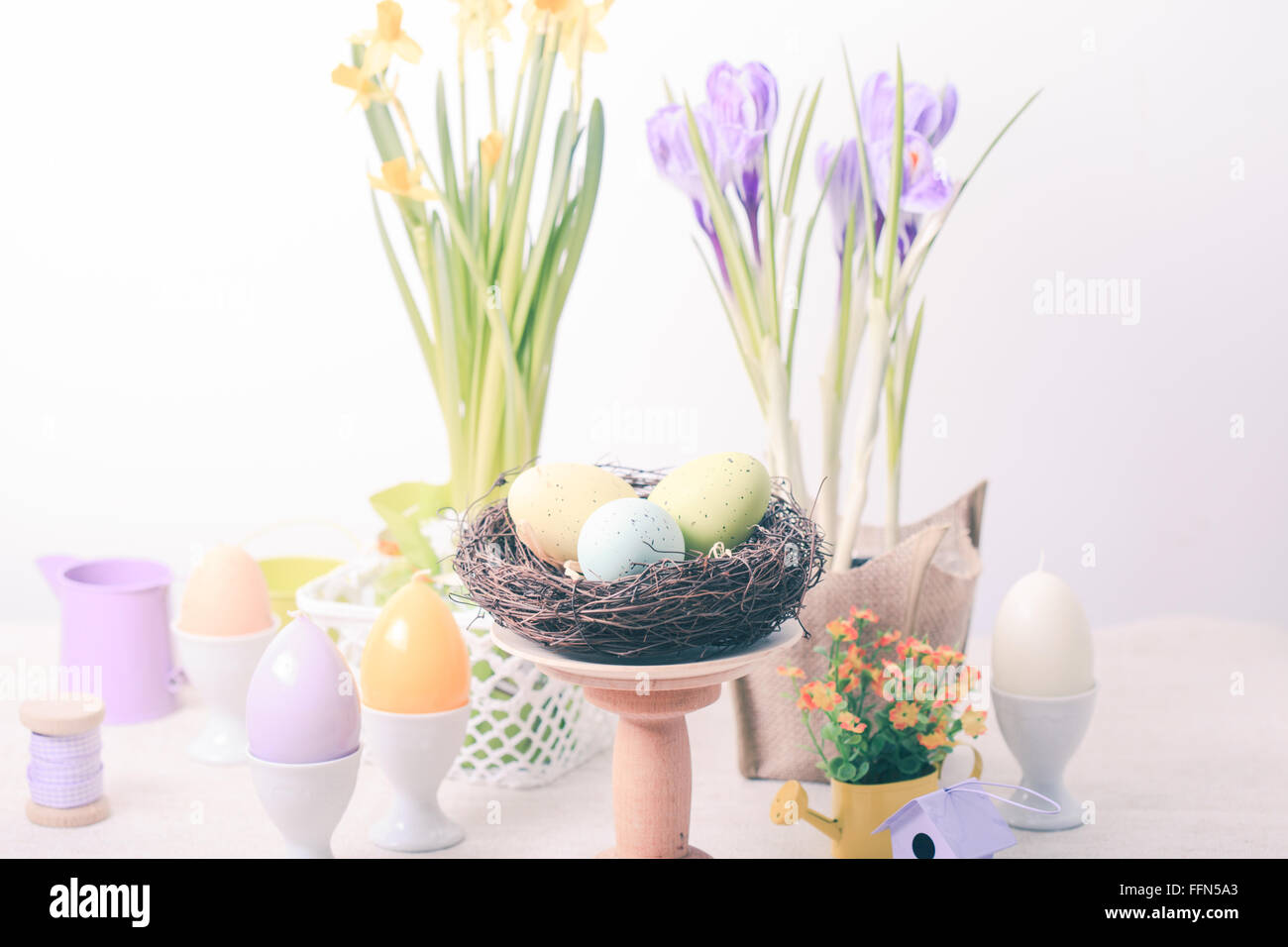 The Easter decorations Stock Photo - Alamy