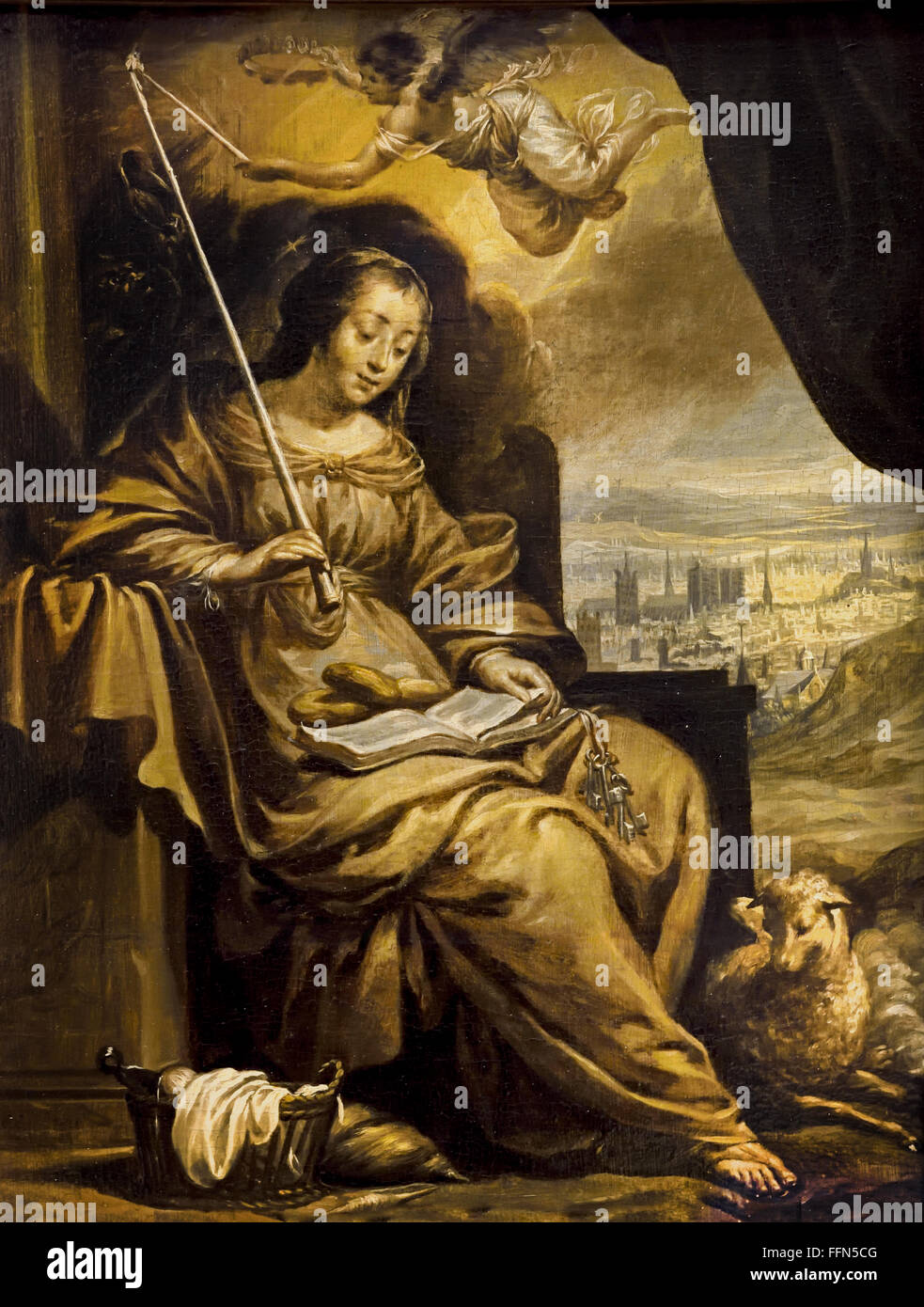Saint Genevieve by Charles Le Brun 1619-1690 France French Genevieve is ...