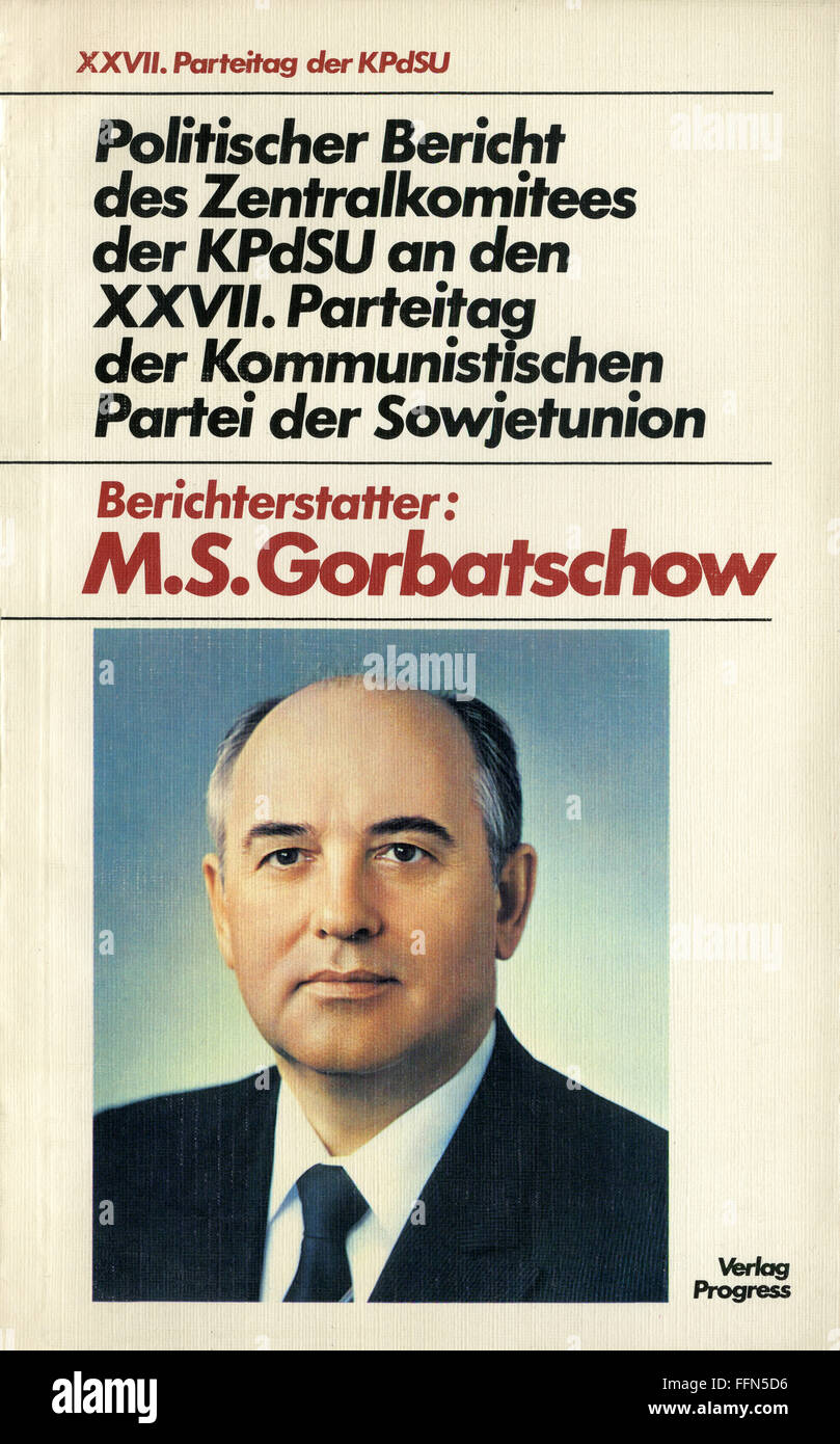 Mikhail sergeyevich gorbachev 1986 hi-res stock photography and images ...