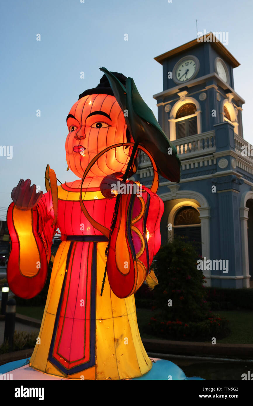 Thailand Phuket Phuket Town Chinese New Year 2016 Adrian Baker Stock ...