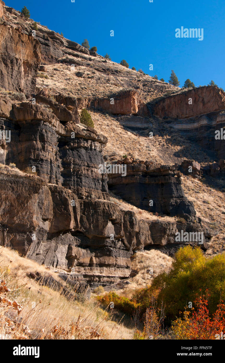 Deschutes River canyon from Scout Camp Trail, Steelhead Falls ...