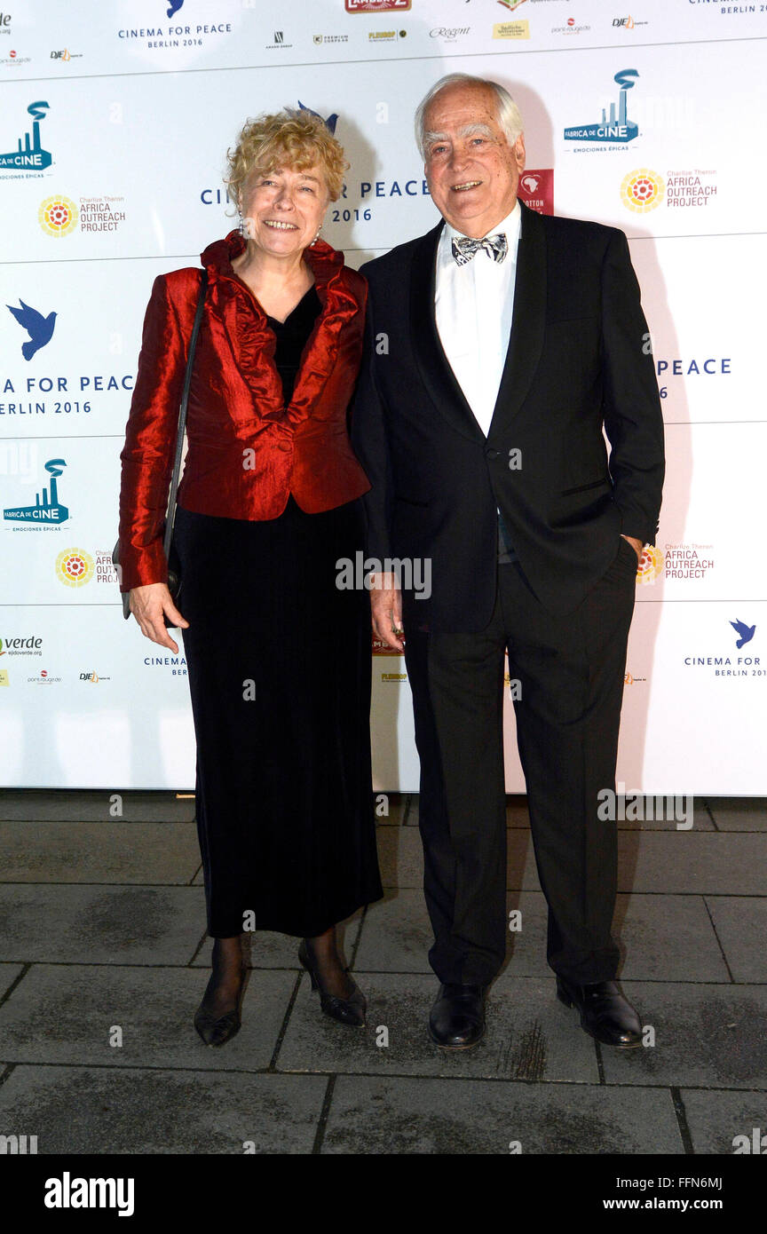 Berlin, Germany. 15th Feb, 2016. Gesine Schwan and husband Peter Eigen ...