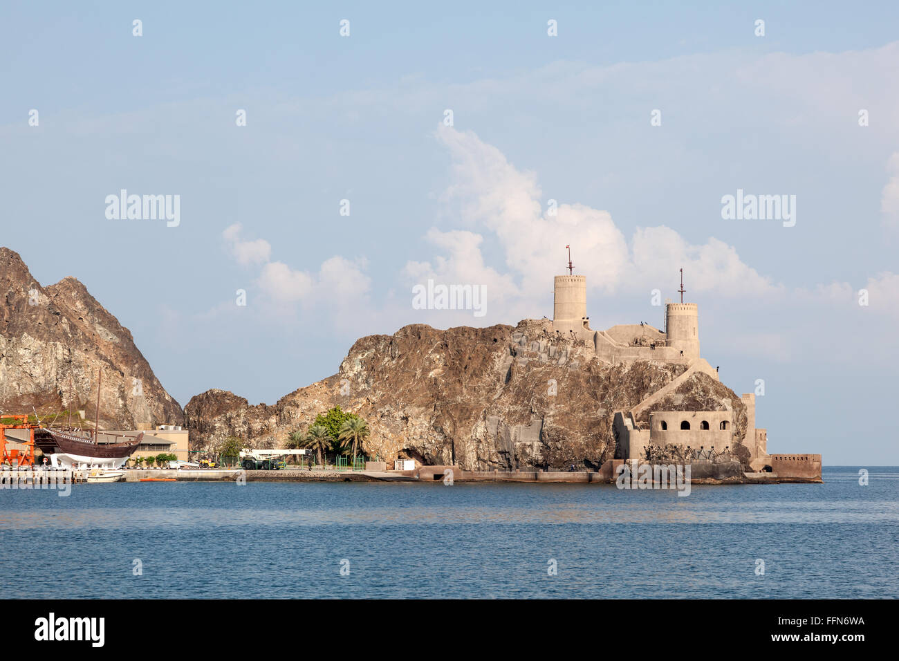 Old fort in Muscat, Oman Stock Photo - Alamy