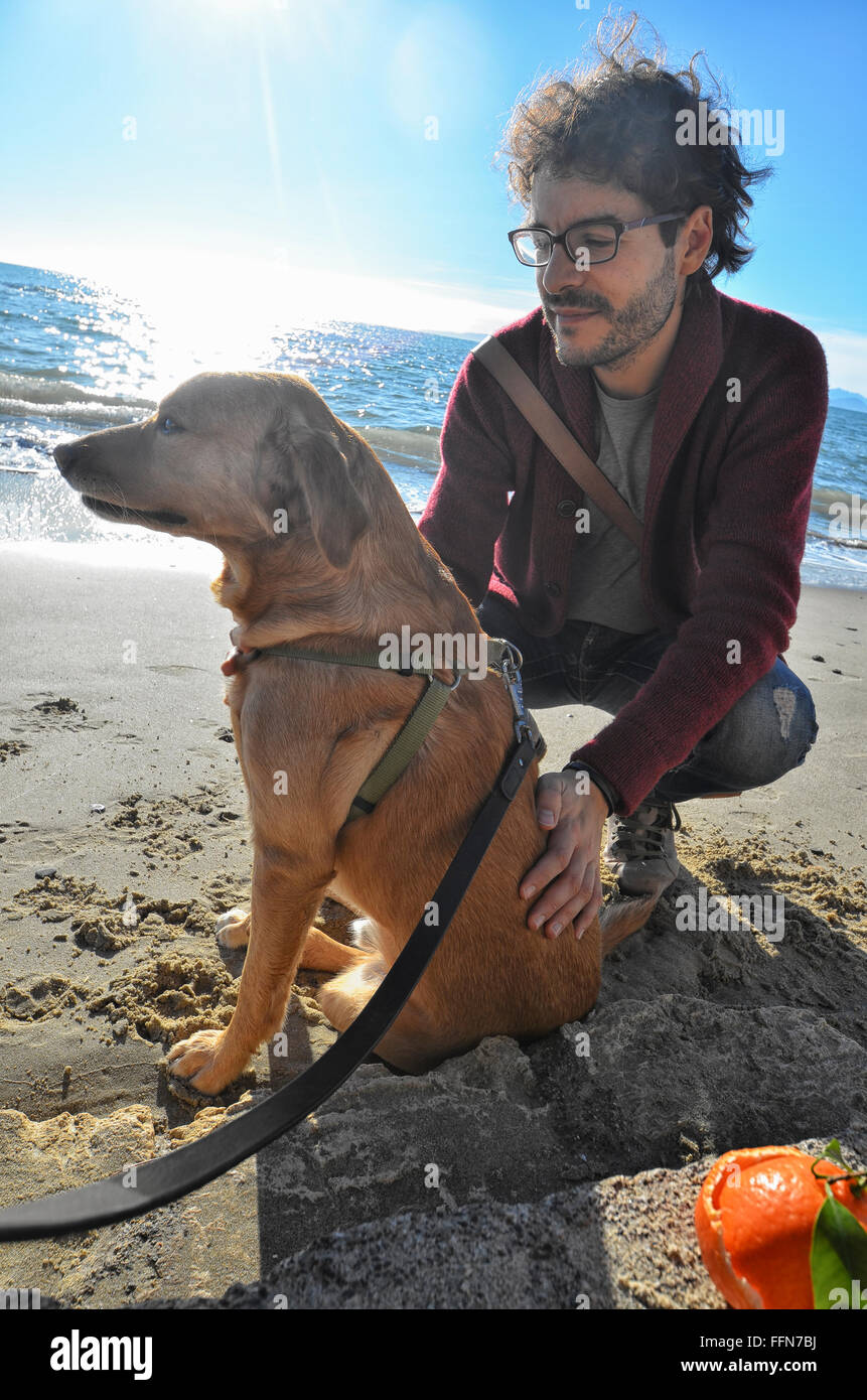 Love between man and animal hi-res stock photography and images - Alamy