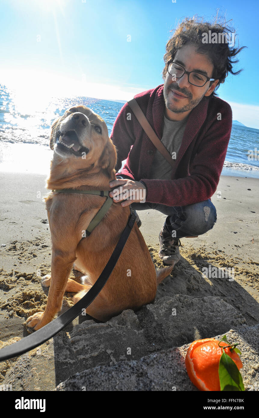 Love between man and animal hi-res stock photography and images - Alamy