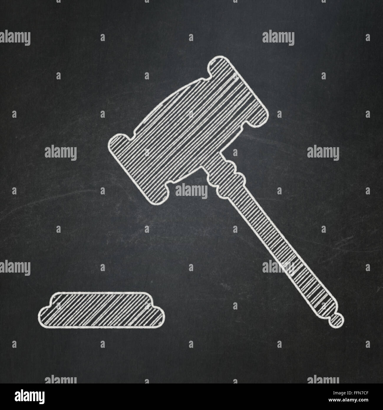 Law concept: Gavel on chalkboard background Stock Photo - Alamy