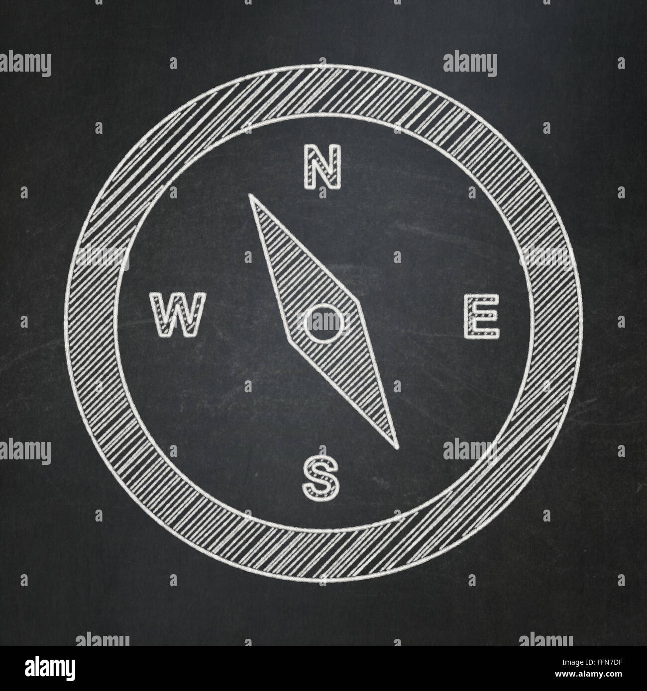Tourism concept: Compass on chalkboard background Stock Photo - Alamy