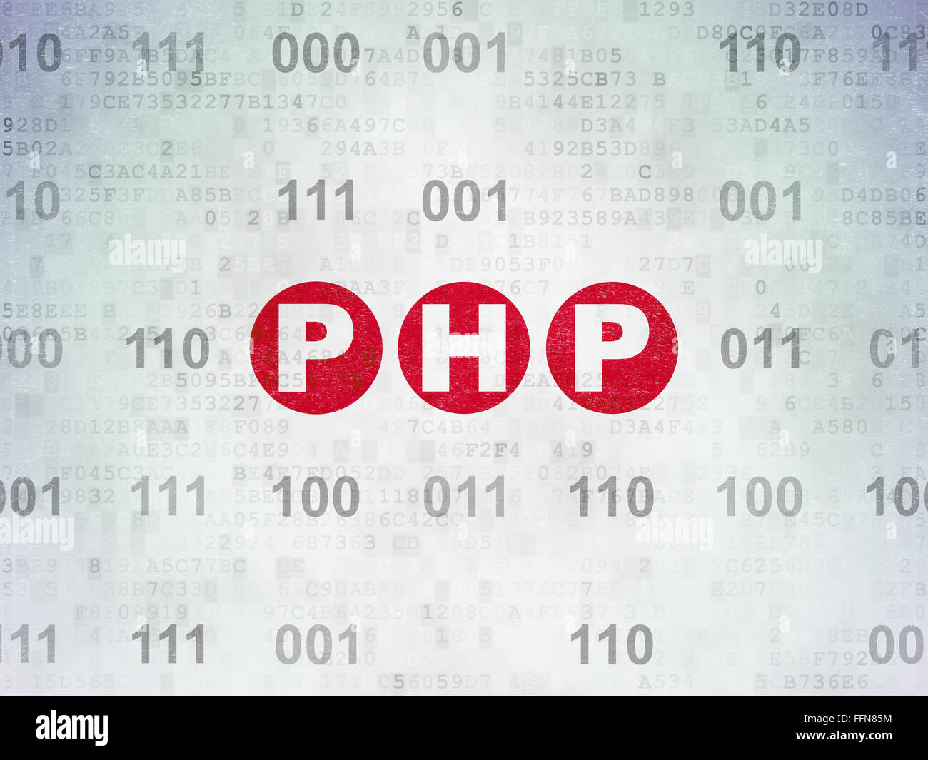 Software concept: Php on Digital Paper background Stock Photo - Alamy