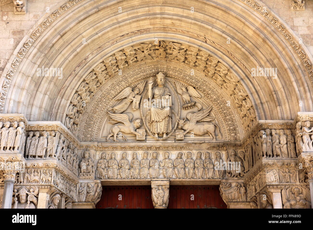 geography / travel, France, Arles, cathedral Saint Trophime, built in ...