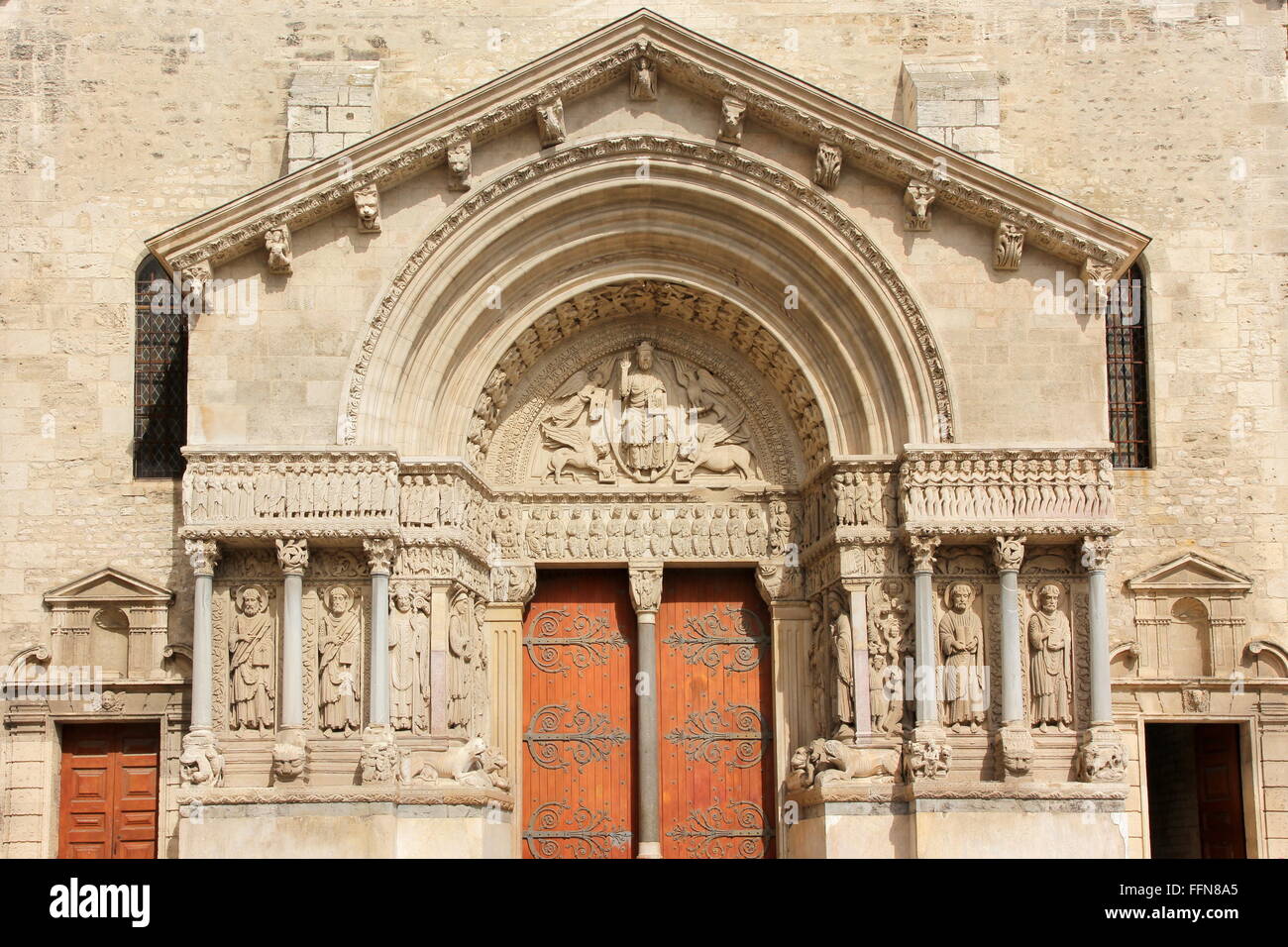 geography / travel, France, Arles, cathedral Saint Trophime, built in ...