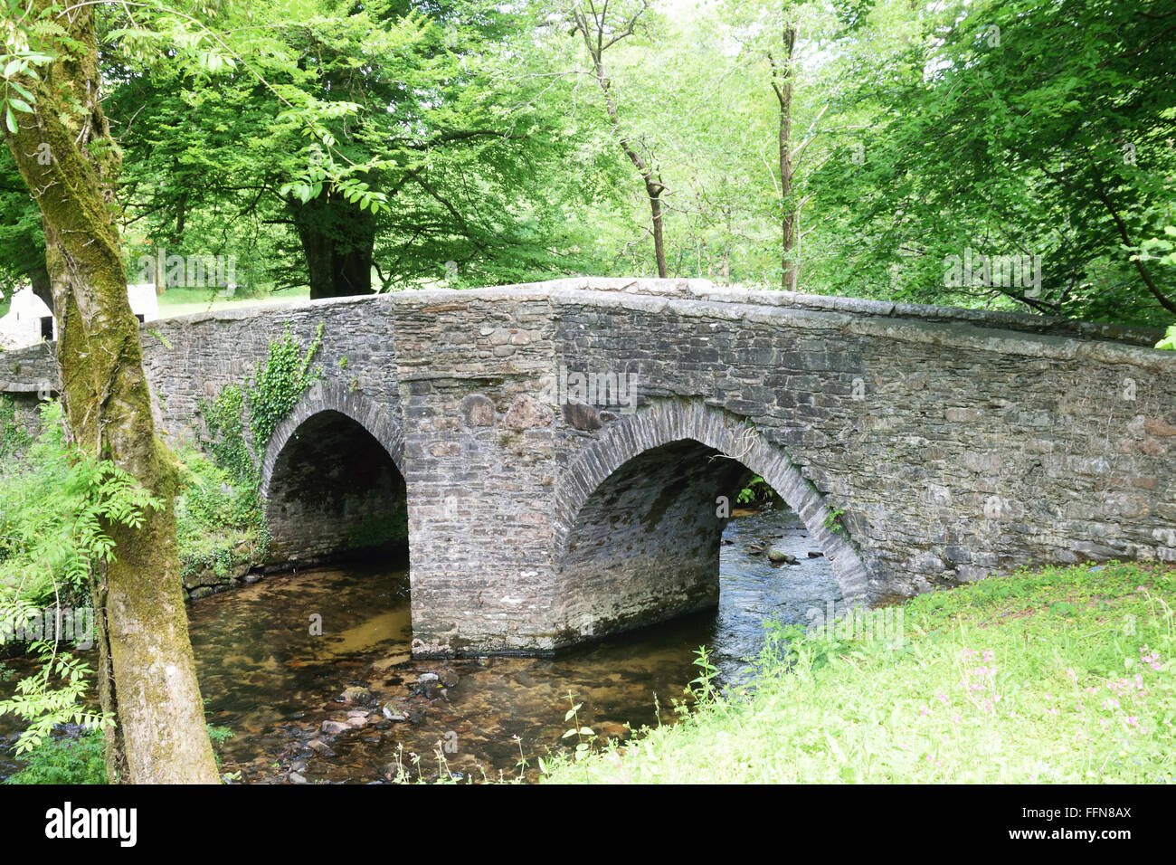 Treverbyn Bridge, built in circa 1412 has carried traffic over the ...