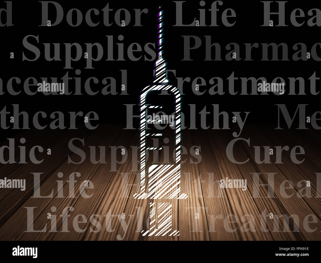 Syringe word cloud concept hi-res stock photography and images - Alamy