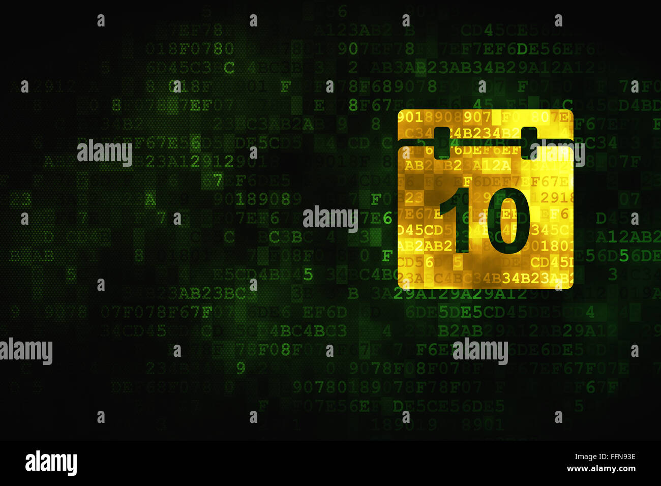 Timeline concept: Calendar on digital background Stock Photo - Alamy