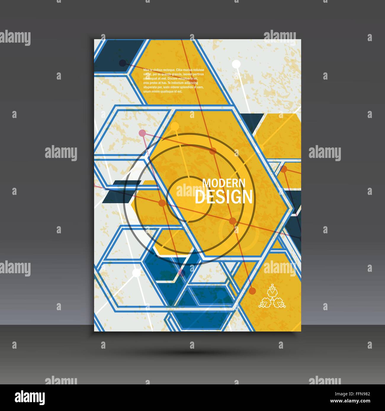 Geometrical pattern brochure design hi-res stock photography and images ...