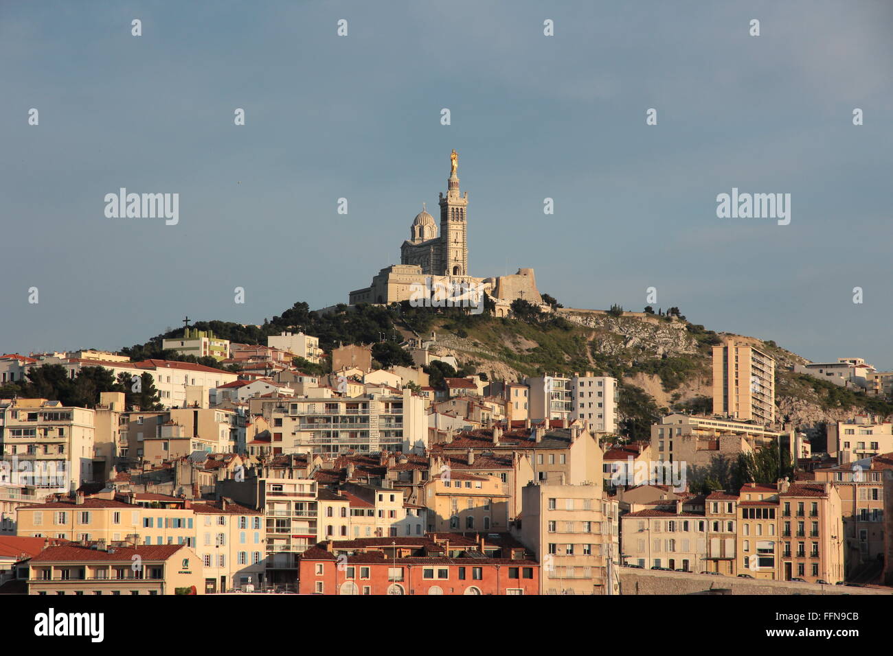 geography / travel, France, Marseille, cathedral Notre-Dame-de-la-Garde ...