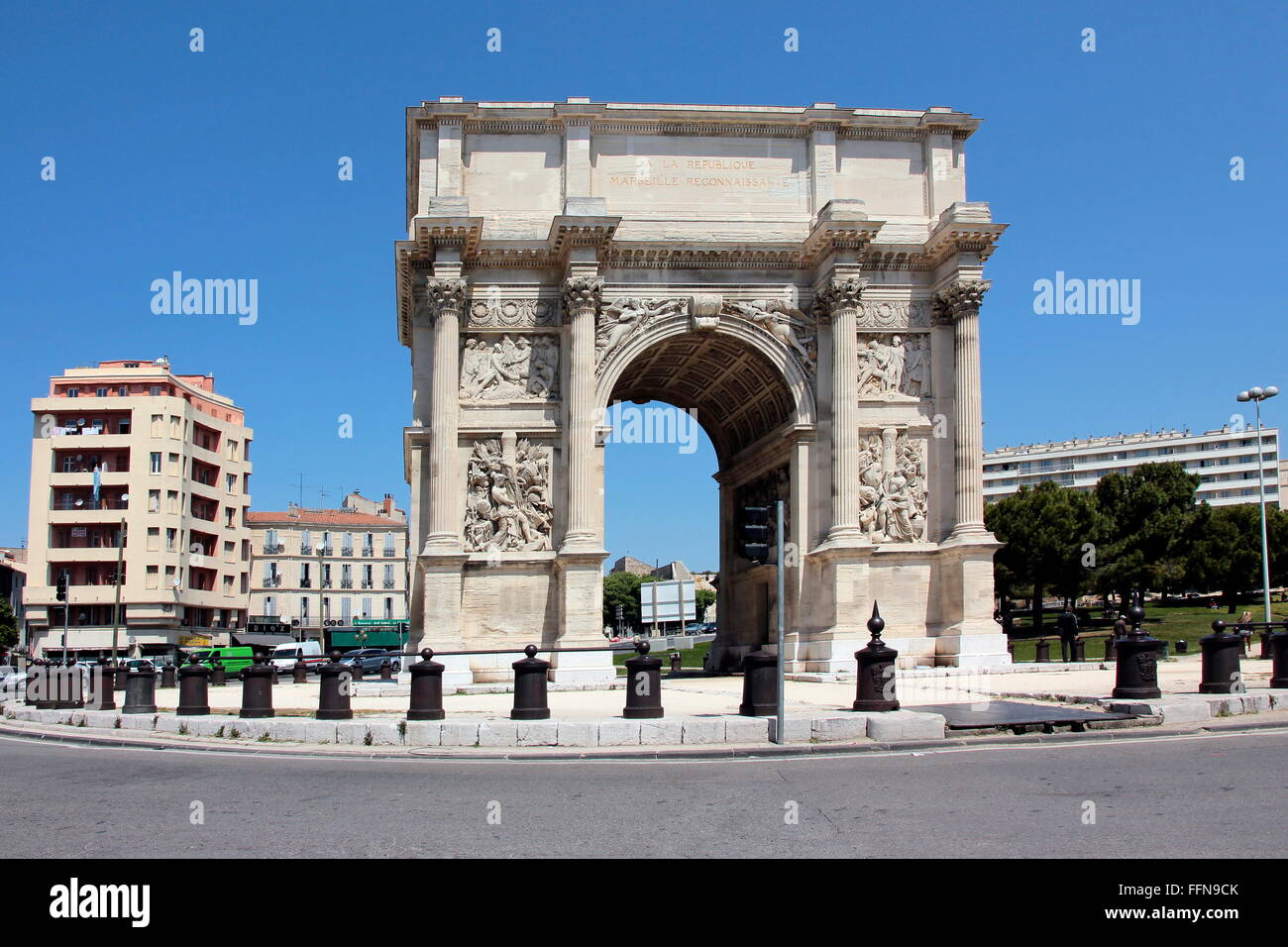 geography / travel, France, Marseille, Porte d'Aix, arch, archway ...
