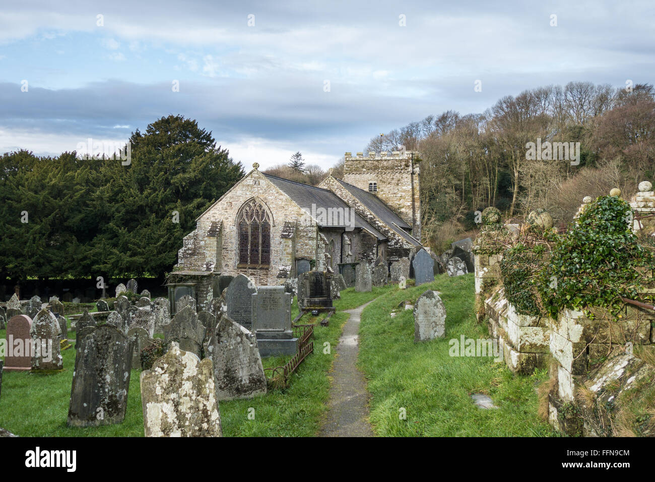 Saint st brynach nevern wales welsh hi-res stock photography and images ...