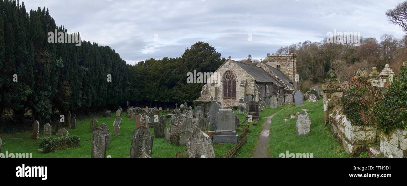 Saint st brynach nevern wales welsh hi-res stock photography and images ...