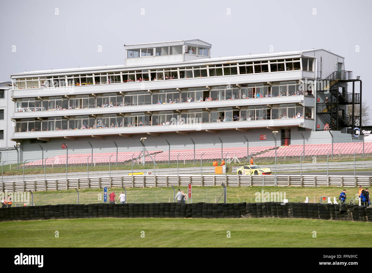 Stadium at Brands Hatch racing track Stock Photo - Alamy