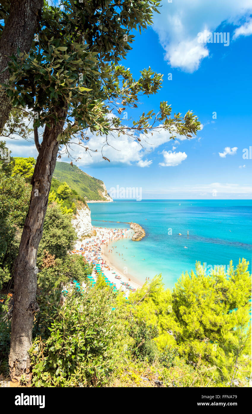 Mount Conero Natural Reserve Regional Park and famous Urbani beach in ...