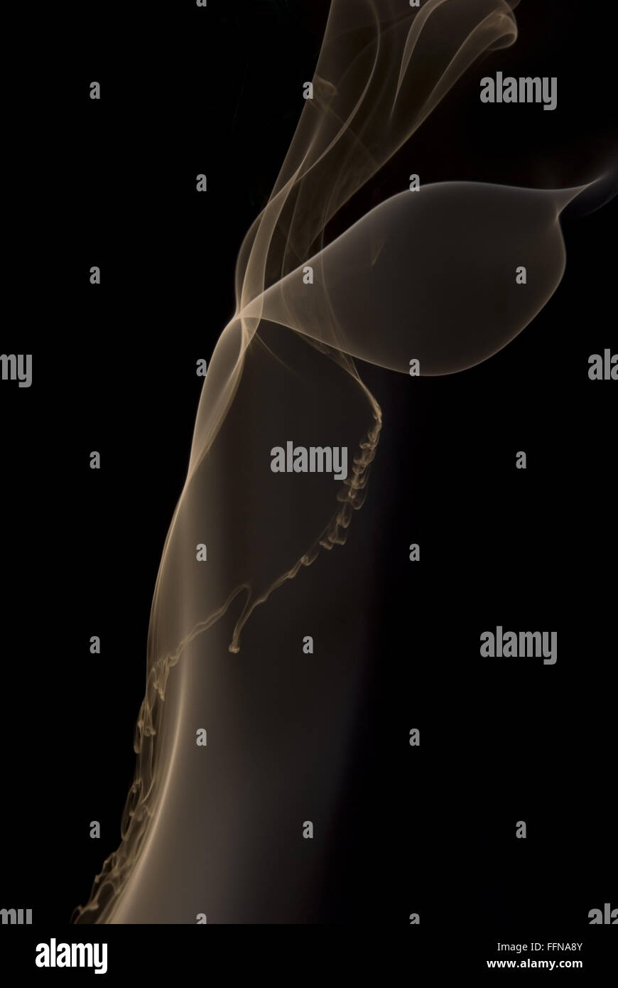 wavy lines of smoke Stock Photo - Alamy