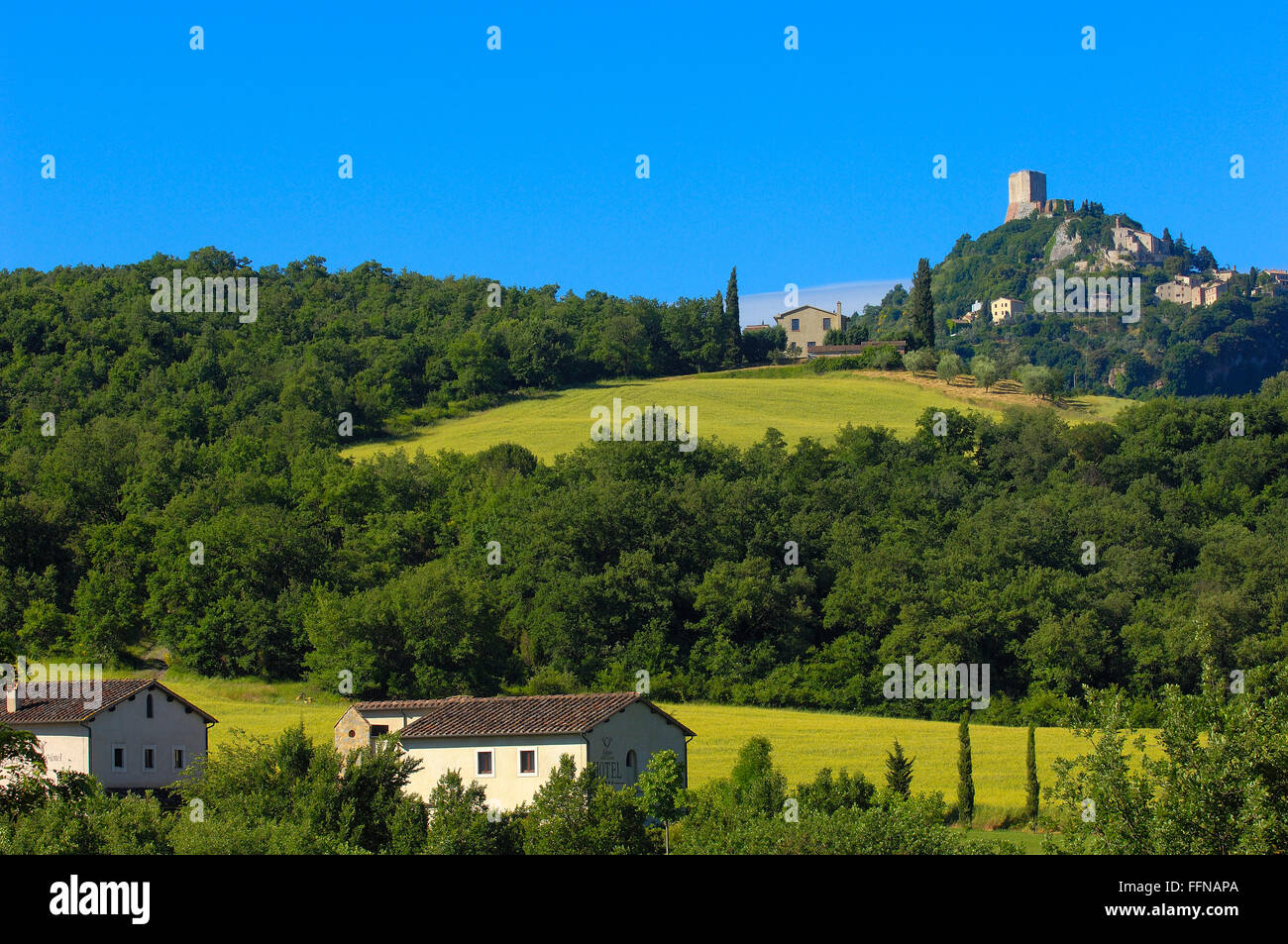 Rocca d´Orcia, Val d'Orcia, Orcia Valley. UNESCO world heritage site ...