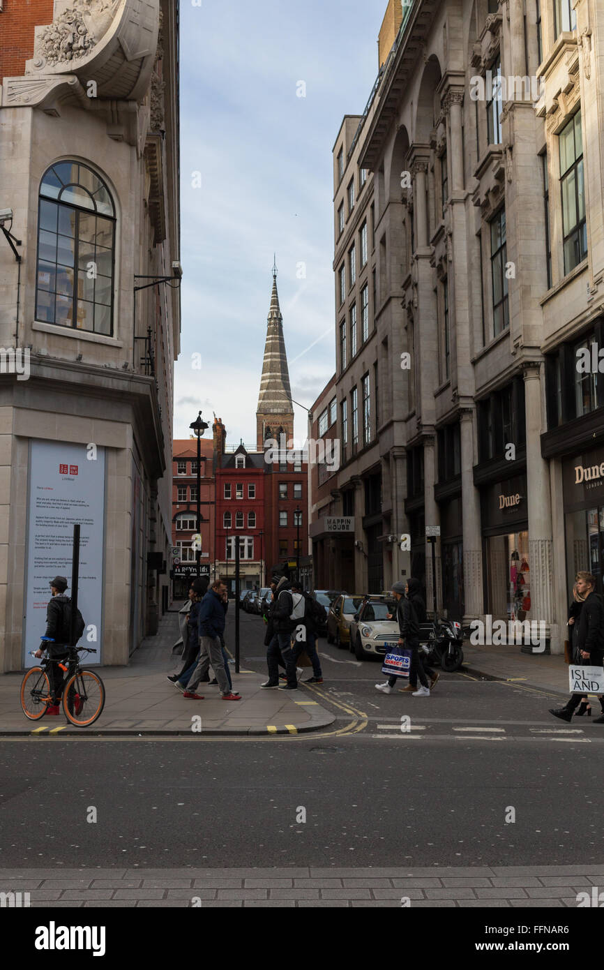 Wells Street, London Stock Photo - Alamy
