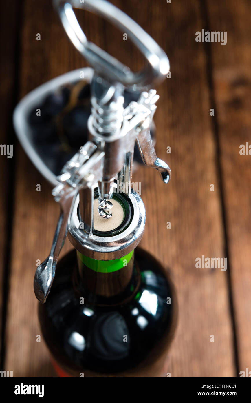 Focus on bottle of wine restaurant hi-res stock photography and images ...