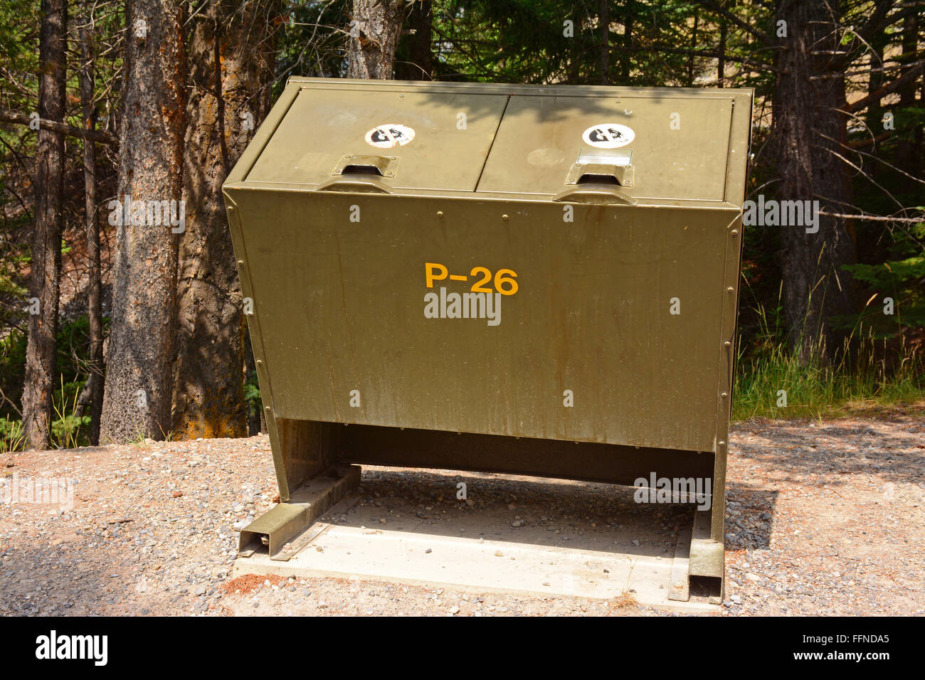 Bear proof garbage can hi-res stock photography and images - Alamy