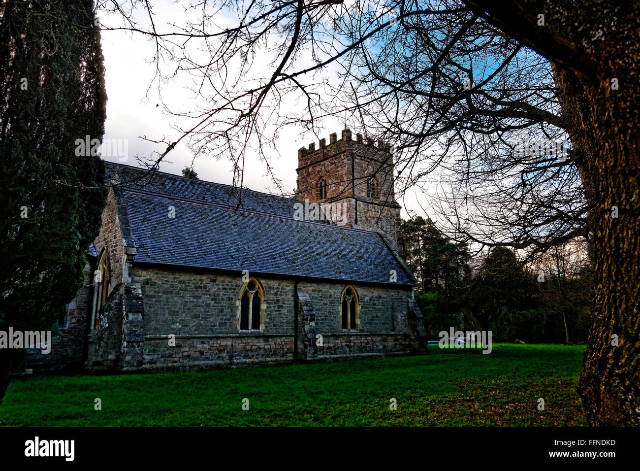 The church of St John the Baptist at Whitbourne is one of a group of ...
