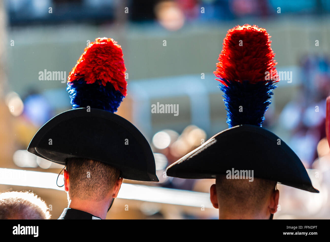 Carabinieri heads and caps Stock Photo - Alamy