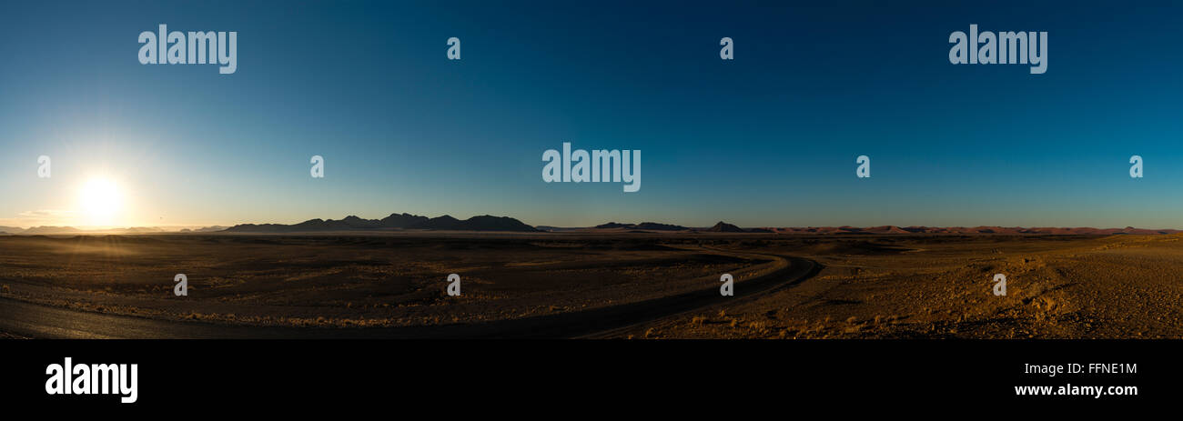 Sunrise in the Desert early in the morning near Sossusvlei, Namibia ...