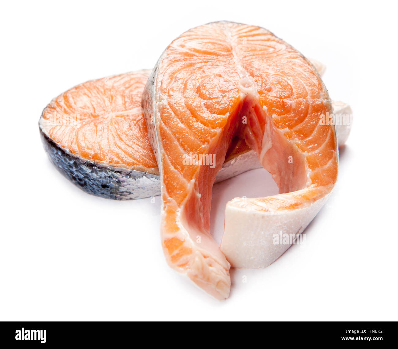 Salmon fillet slices Stock Photo - Alamy