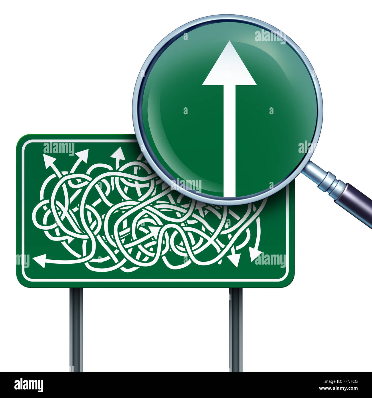 Confusing Direction Signs Clipart