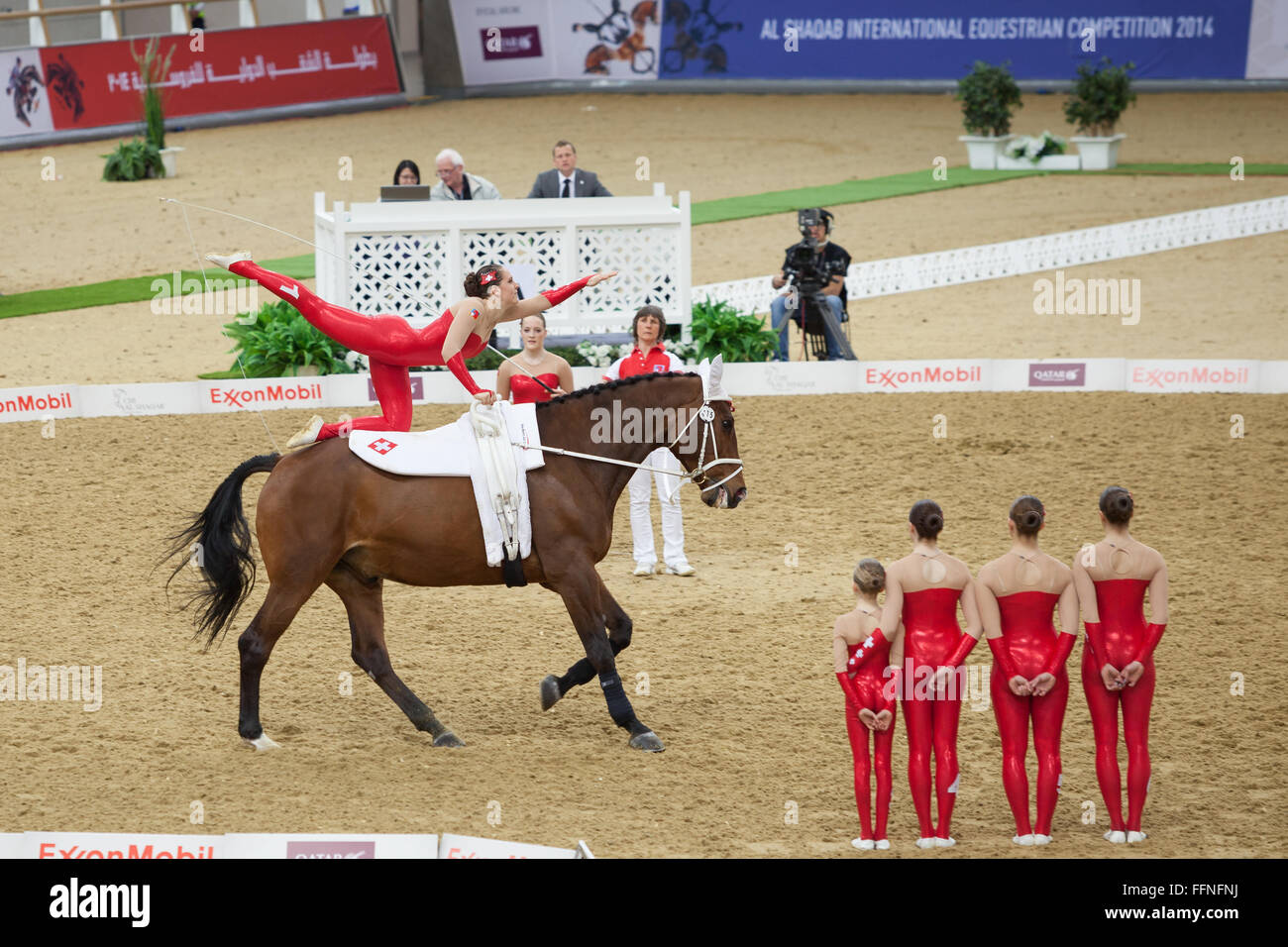 Vaulting equestrian team hi-res stock photography and images - Alamy