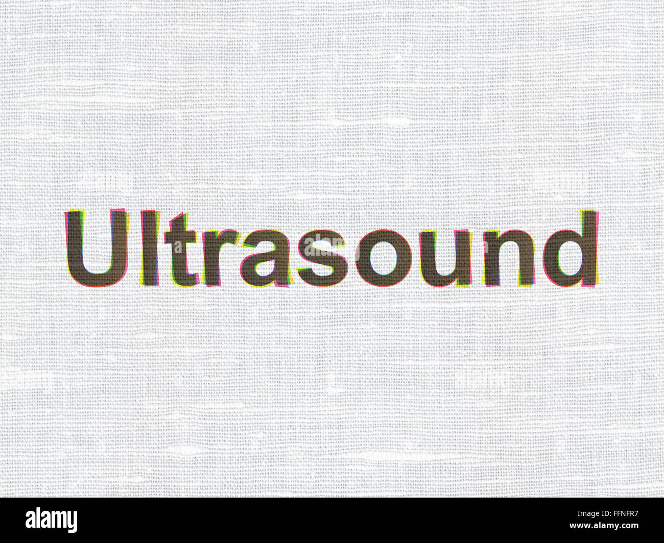 Healthcare concept: Ultrasound on fabric texture background Stock Photo ...