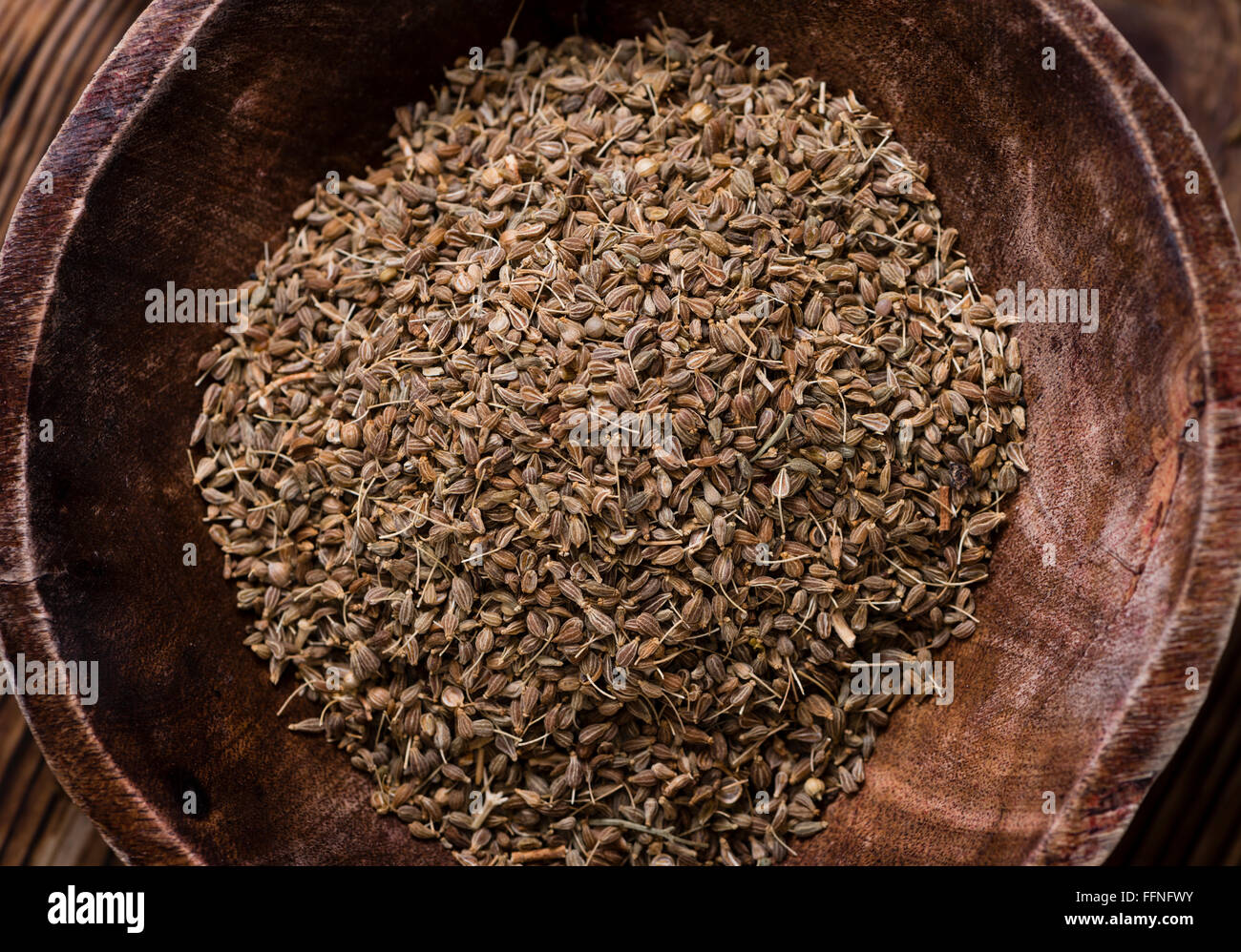 Anise Seeds (selective focus) on vintage wooden background Stock Photo ...