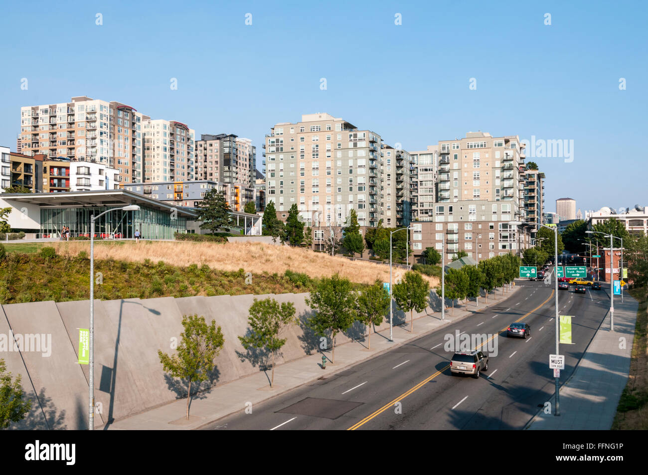 State Route 99 in Seattle north of Alaskan Way viaduct Stock Photo - Alamy