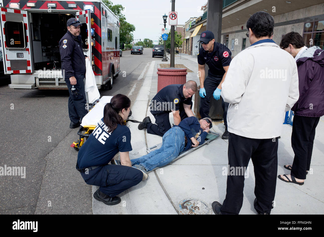 Person laying on the ground hi-res stock photography and images - Alamy